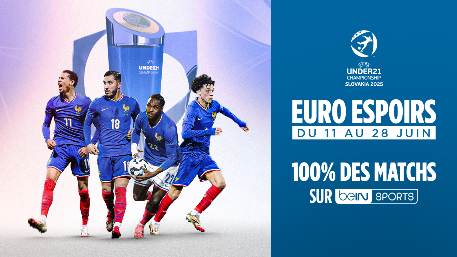 L'UEFA Euro U21 2025 du 11 au 28 juin en intégralité sur beIN SPORTS - beIN REGIE